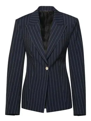 Attico Polyester-blend Blazer - Navy