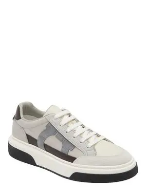 FERRAGAMO Cassina Gancio Low-top Sneakers - Bianco 511 Mascarpone Cloud