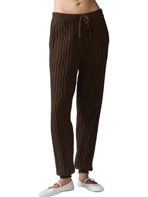 Alo Yoga Cable Knit Winter Bliss Pants Espresso