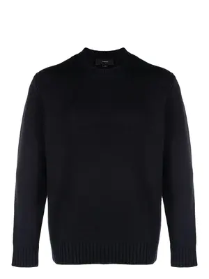 Vince Crew-neck Wool-blend Jumper - Blue
