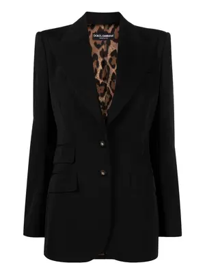 Dolce & Gabbana Single-breasted Blazer - Black