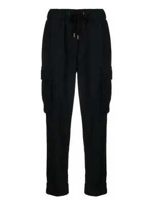 Peserico Drawstring Cropped Track Pants - Blue