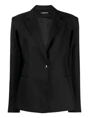 BOYAROVSKAYA Boyarovskaya Cut-Out Single-Breasted Blazer