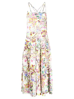 BAMBAH Sarah Floral-print Midi Dress - Multicolour