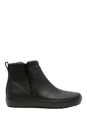 Ecco Soft 7 Tred Leather Boots - Black