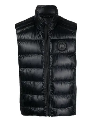 Canada Goose Logo-appliqué Quilted Down Gilet - Black