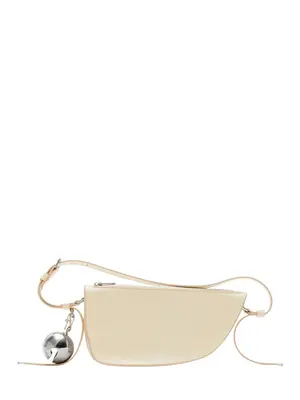 Burberry Mini Shield Leather Shoulder Bag - Neutrals