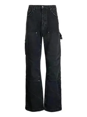 Amiri Mid-rise Straight-leg Jeans - Black