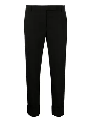 Thom Browne Cropped Tailored Trousers - Black