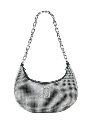 Marc Jacobs Rhinestone Small Curve Shoulder Bag - Black