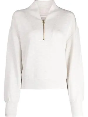 Varley Davidson Zipped Sweatshirt - White