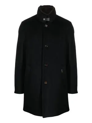 MOORER Bond-fur-le Padded Coat - Blue