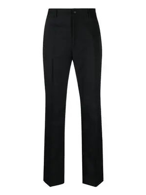 Off-White High-waisted Cropped Trousers - Black
