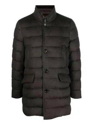 MOORER Padded Wool-cashmere Down Jacket - Brown