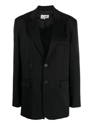 MAISON MARGIELA Single-breasted Blazer - Black