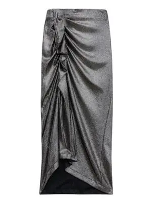 MARANT ETOILE Dolene Knee Length Pencil Skirt - Metallic Black