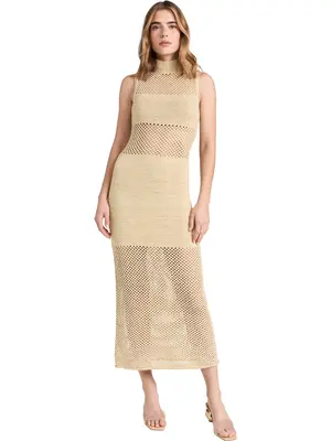 Staud Adair Knit Dress - Natural