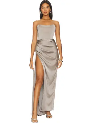 Katie May Bita Gown - Metal