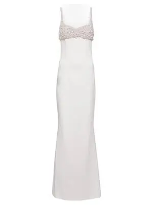 Safiyaa Bridal Beatriz Embellished Gown - White