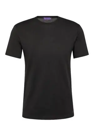 Ralph Lauren Purple Label Cotton Jersey T-shirt Black