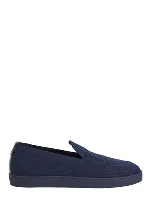 Giorgio Armani Canvas Slip-on Shoes - Blue