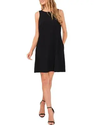 CECE DUPRAZ Back Bow Sleeveless A-line Dress - Rich Black
