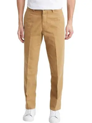 Berle Charleston Flat Front Khakis - British Tan