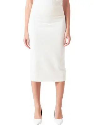 Endless Rose Midi Pencil Skirt - Ivory