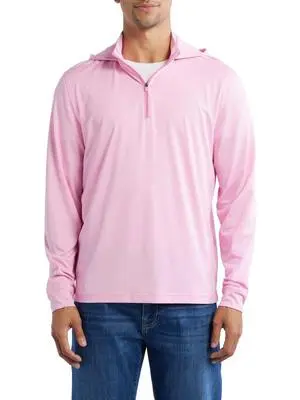 Johnnie-o Hybrid Performance Quarter Zip Hoodie - Cabo