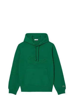 Lacoste Relaxed-fit Logo Patch Hoodie - Roquette