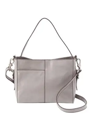 Hobo HOBO Small Leather Crossbody Bag Light Grey