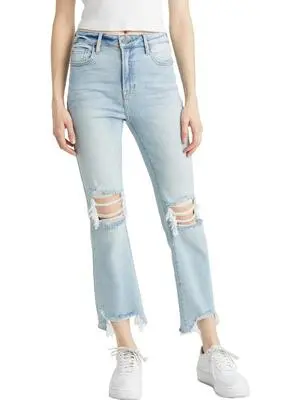 HIDDEN JEANS HIDDEN JEANS Distressed Straight Leg Jeans