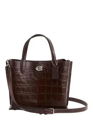 COACH Willow Tote 24 Silver/maple