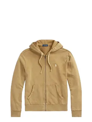 Polo Ralph Lauren Loopback Terry Full-Zip Hoodie Sweatshirt Camel