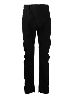 Masnada Ribbed Tapered Trousers - Black