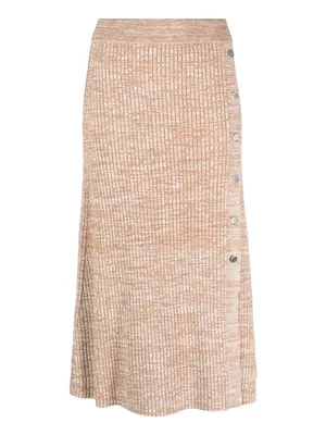 BOSS High-waisted Midi Skirt - Neutrals