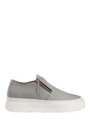 GIUSEPPE ZANOTTI Mike Zip Low-top Sneakers - Grey
