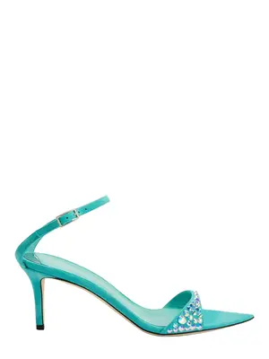 GIUSEPPE ZANOTTI Intriigo Queen 70mm Crystal-embellished Sandals - Blue