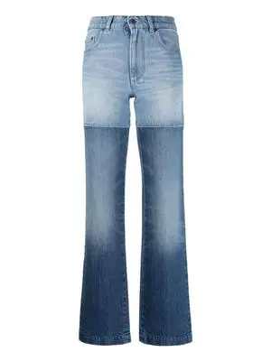 PETER DO Combo Straight-leg Jeans - Blue