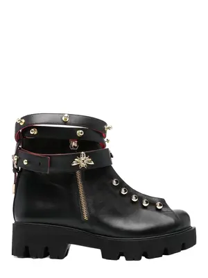 HARDOT HARDOT 45mm Stud-Embellished Leather Boots