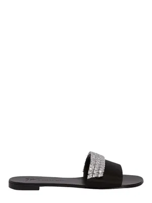 GIUSEPPE ZANOTTI Tesy Rhinestone-embellished Sandals - Black