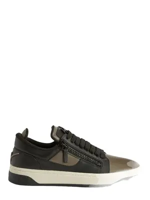 GIUSEPPE ZANOTTI Gz94 Double-zip Low-top Sneakers - Brown
