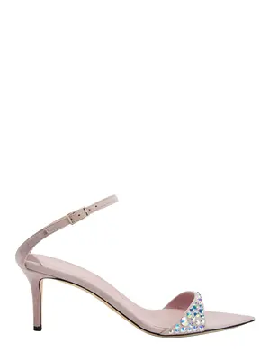 GIUSEPPE ZANOTTI Intriigo Queen 70mm Crystal Sandals - Pink