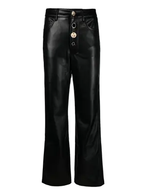 Remain Birger Christensen Button-embellished Trousers - Black