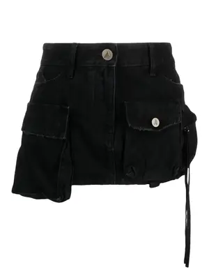 ATTICO The Attico Fay Cargo Denim Miniskirt