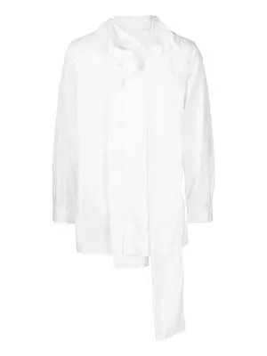 Yohji Yamamoto Detachable-collar Cotton Shirt - White