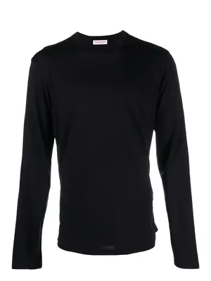 Orlebar Brown Crew-neck Merino-wool Jumper - Blue