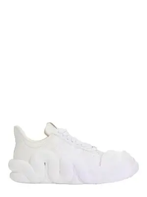 GIUSEPPE ZANOTTI Leather Sneakers With 3d Detailing - White