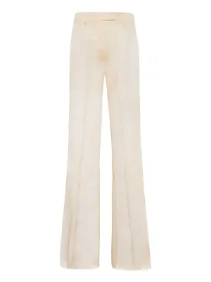 PRADA Prada Pressed-Crease Organza Trousers