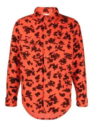 ERL Pilled Work Camouflage-print Shirt